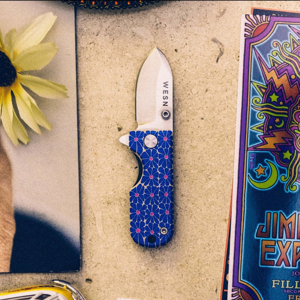 The Cosmic Bloom Microblade | Keychain Pocket Knife | WESN & WESN